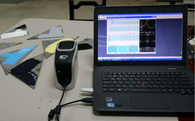 Computer Color Matching Software Rapid Testing Result In Factory Laboratory