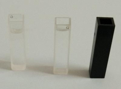 Small Square Spectrophotometer Accessories Quartz Cuvette For Tabletop ...