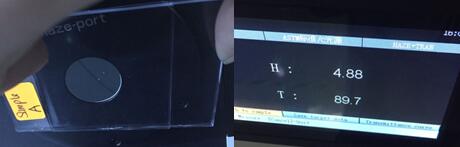 Haze Testing on Plastic Color and Haze Test Equipment CS-720