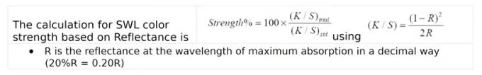 Opacity and Color Strength Measurement by Color Spectrophotometer