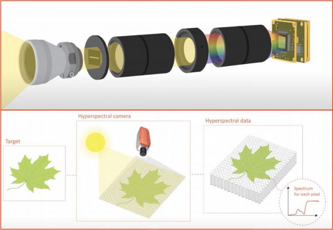 Multi Region ROI Hyperspectral Imaging Camera With CMOS Detector