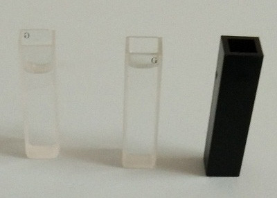 Small Square Spectrophotometer Accessories Quartz Cuvette For Tabletop ...
