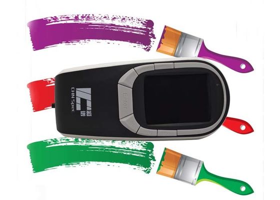 400 - 700 Nm Wavelength Portable Color Spectrophotometer / Paint Color ...